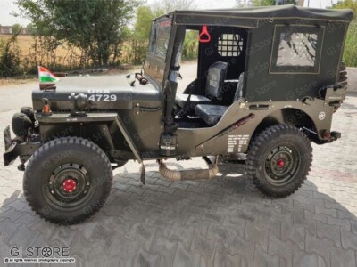 Canvas Soft Top For Willys Jeep MB Ford GPW Hotchkiss OD Green/Brown ...