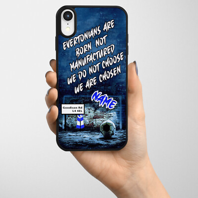 Personalised Everton iPhone Case Football Hard Phone Cover Goal Mens ...