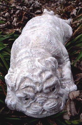 Plastic pug dog mold plaster concrete mould poly plastic 10.5"L x 6"W x ...