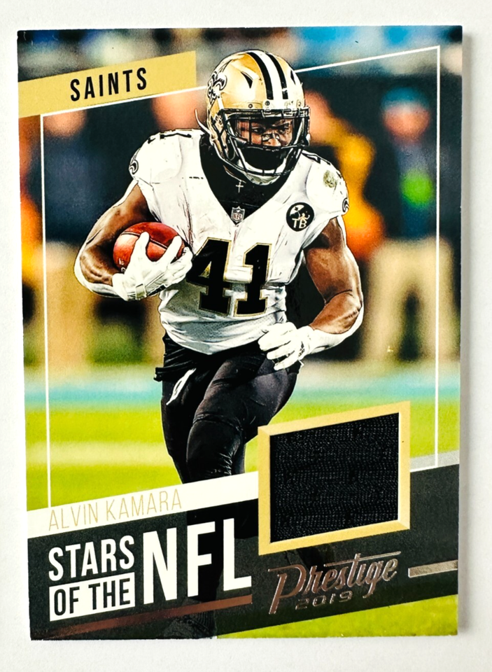 2019 Panini Prestige Alvin Kamara Jersey Card Stars of the NFL Saints ...