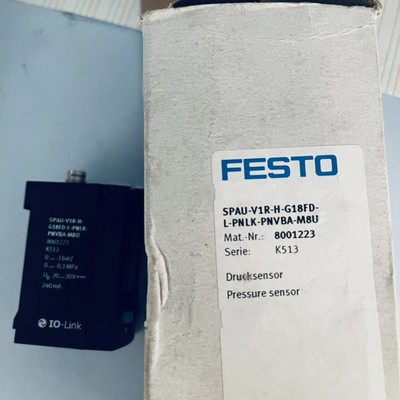 one NEW festo SPAU-V1R-H-G18FD-L-PNLK-PNVBA-M8U 8001223 pressure sensor ...