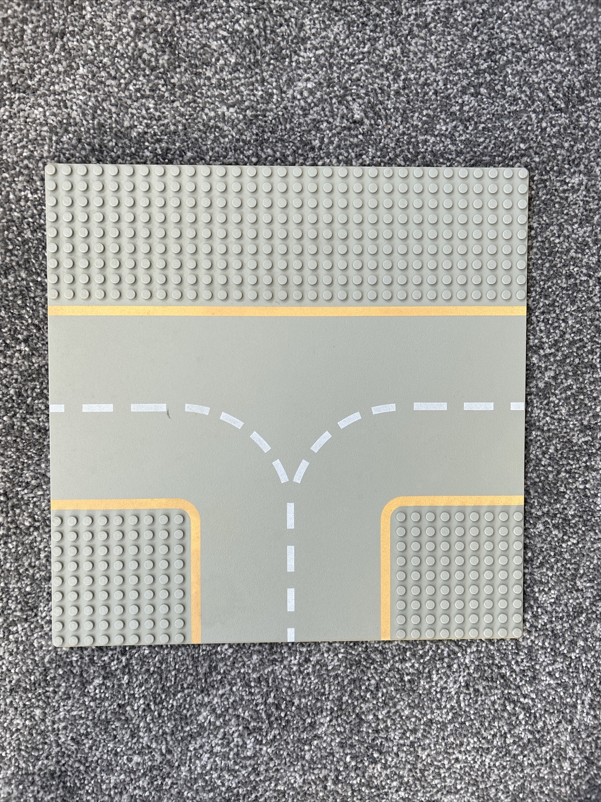 Vintage LEGO Space Base Boards T-Junction Road Plate 32 x 32 Grey ...