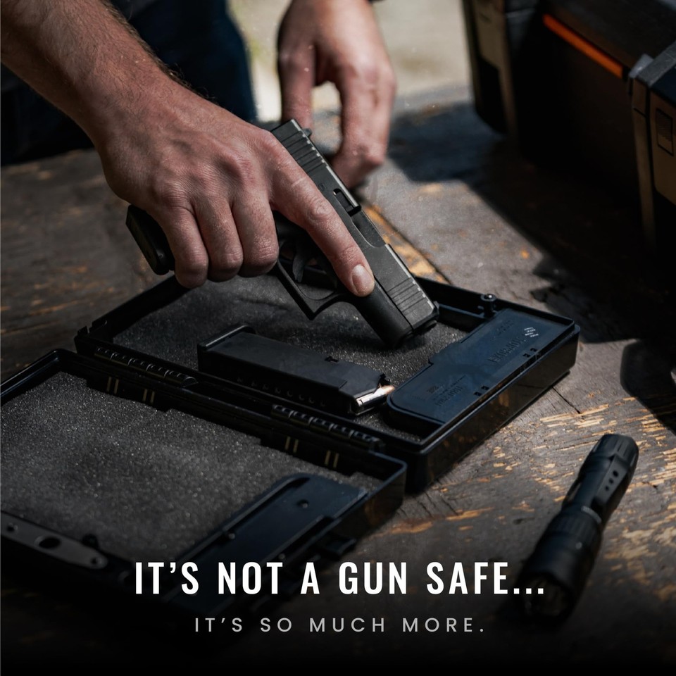 STOPBOX PRO Gun Safe Alternative for Handgun Storage, Instant Access ...