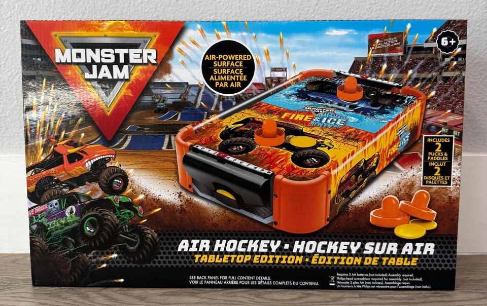 Monster Jam Truck Air Hockey Tabletop - Air Powered Surface - NEW | eBay