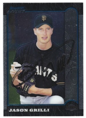 1999 Bowman Chrome Baseball #117 Jason Grilli IP autograph signed card ...