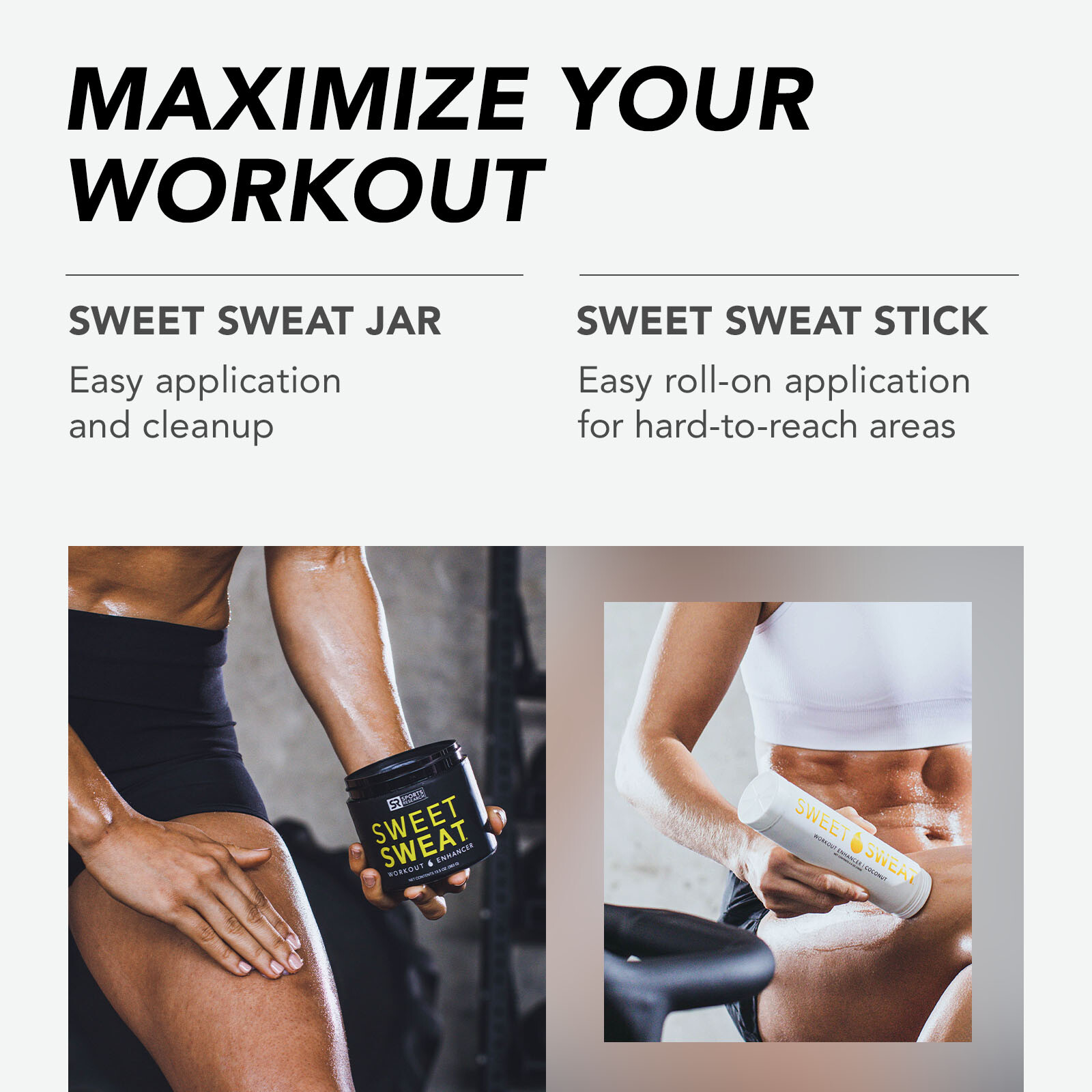 Sweet Sweat Workout Enhancer Gel Maximize Your Exercise 6.5 oz Jar | eBay