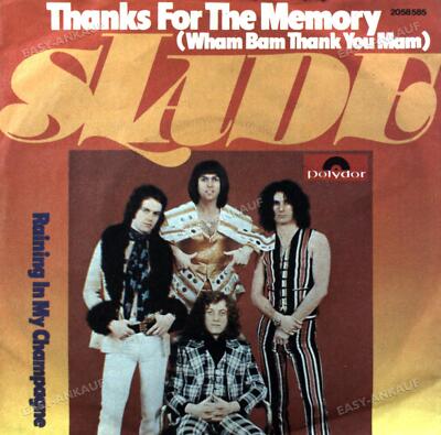 Slade - Thanks For The Memory / Raining In My Champagne 7" (VG/VG ...