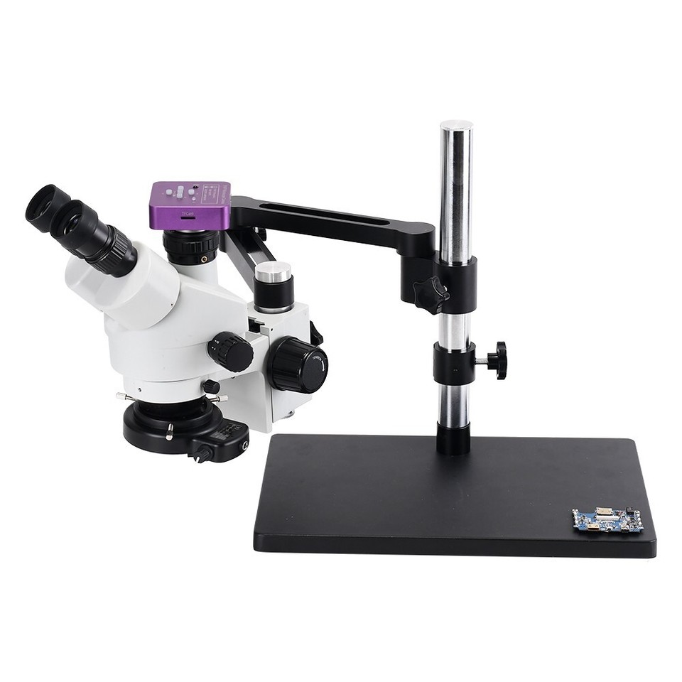 HAYEAR 2K Trinocular Microscope HDMI Microscope 51MP Camera Adjustable ...