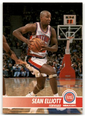 1994-95 NBA Hoops Basketball Card Sean Elliott #58 Detroit Pistons | eBay