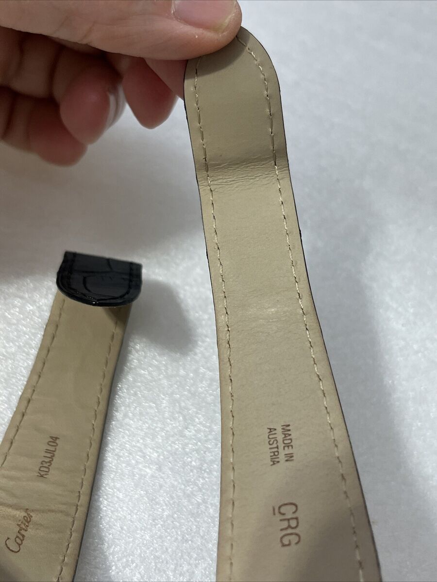 Cartier Watch Strap Santos XL 24mm KD3JJL04 Alligator Black Cartier Watch Strap Santos XL 24mm KD3JJL04 Alligator Black