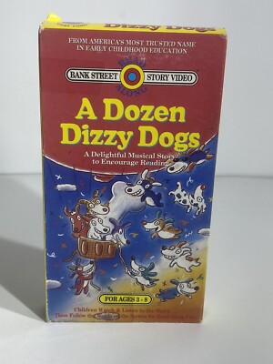 A Dozen Dizzy Dogs VHS Bank Steer Story Video Childhood Education | eBay
