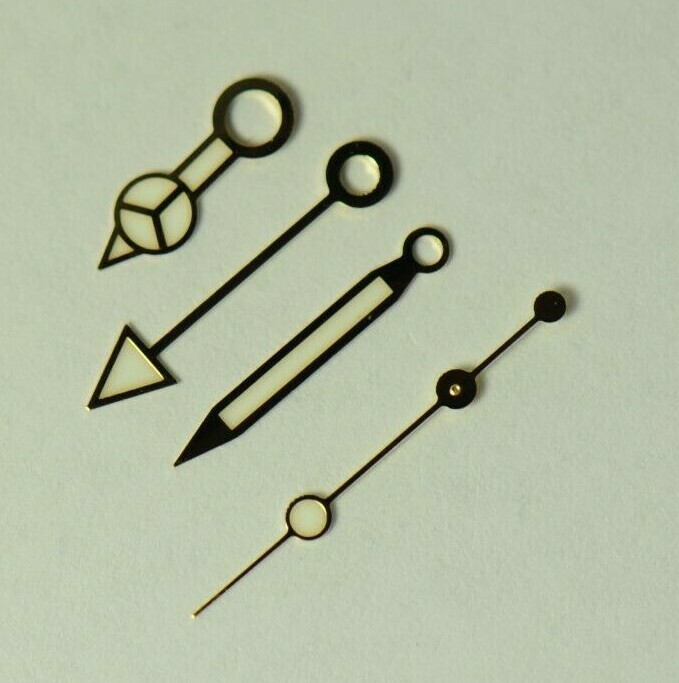 SWISS MADE WATCH HANDS FOR ROLEX GMT-MASTER II CAL.3186(ROSE GOLD/GOLD ...