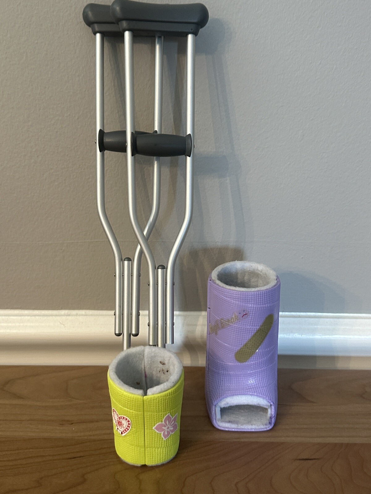 American Girl Doll “FEEL BETTER” Get Well Crutches Foot & Arm Casts ...
