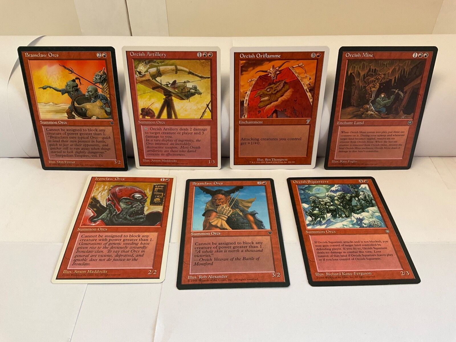 Lot 17 MTG Magic the Gathering *Orc/Orcish* Red/Mountain Healer Mine ...