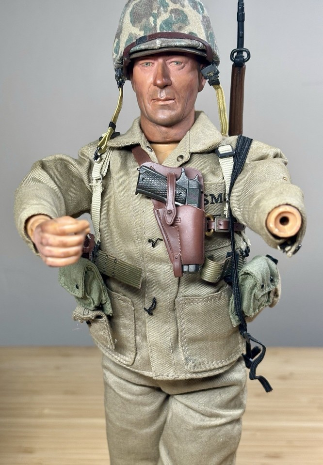1/6 WWII USMC Marine Rifleman Figure Pacific War Gear Weathered ...