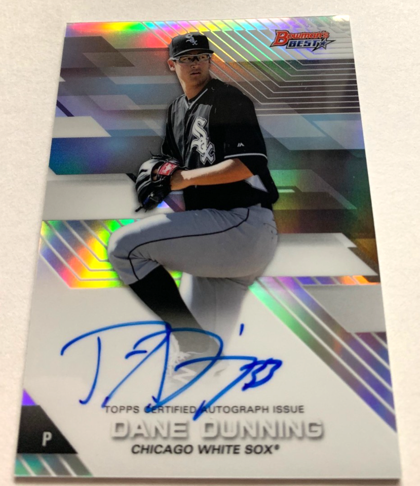 DANE DUNNING ROOKIE AUTO • 2017 Bowman's Best #B17-DD • SHARP BRAVES SP ...