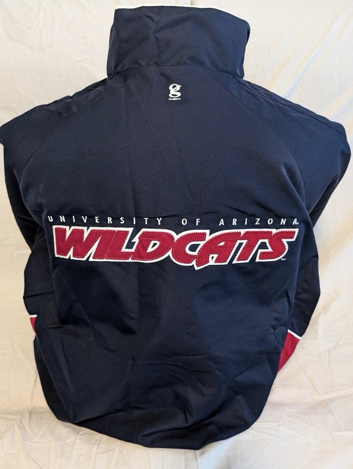 University of Arizona Wildcats Full Zip Windbreaker Jacket-Large-NWT | eBay