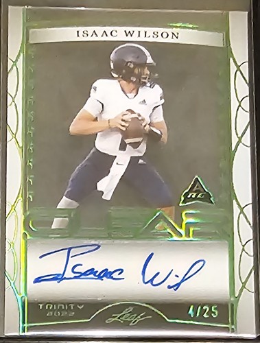 ISAAC WILSON ROOKIE AUTOGRAPH GREEN FOIL SSP /25 UTAH STATE MINT | eBay