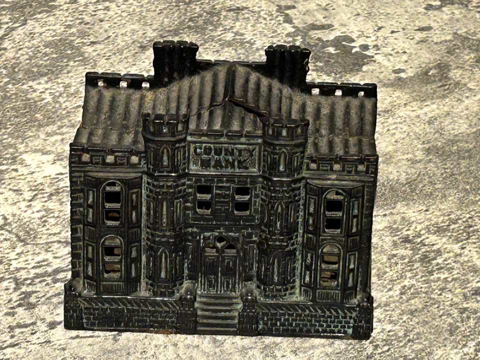 VICTORIAN CAST IRON BANK MONEY BOX MONEY BANK VINTAGE Reg 180427 | eBay