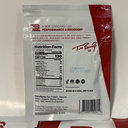 11x Of Plant Based Protein Powder by Tom Brady READ DESCRIPTION!!!! | eBay