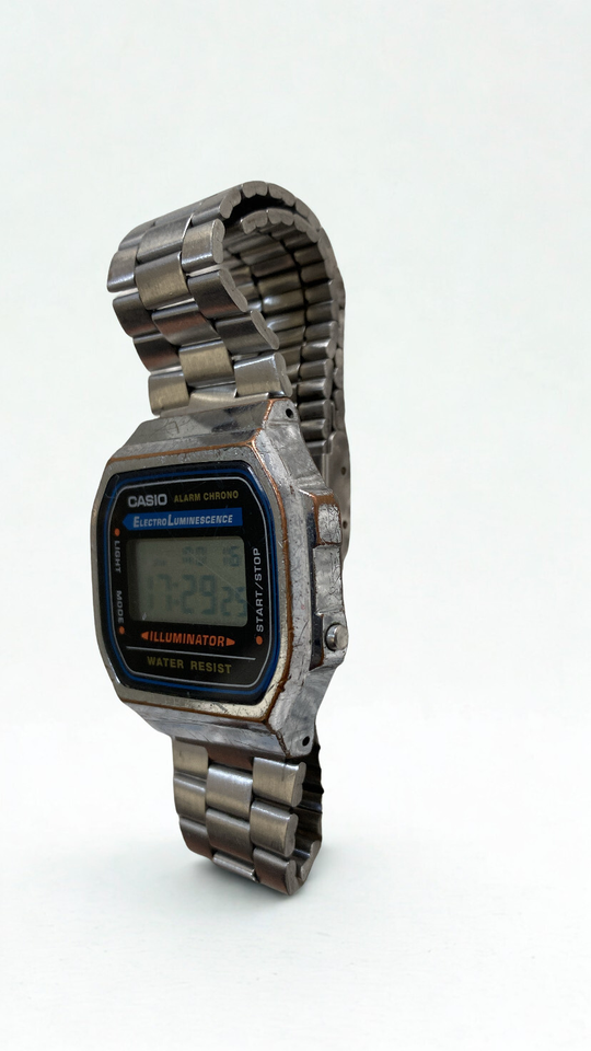 Casio A168 Vintage Digital Watch Stainless Steel Retro Used Working | eBay