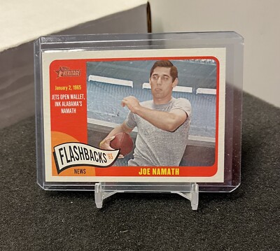 2014 Topps Heritage News Flashbacks insert NF-JN Joe Namath contract | eBay