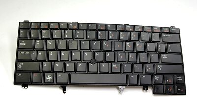 Dell C7FHD Genuine Non-Backlit Keyboard for Latitude E5420 E6320 E6420 ...