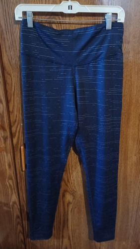 Women's Champion C9 Navy Blue Striped Leggings Size Large | eBay