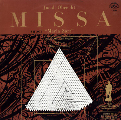 CLASSICAL LP JACOB OBRECHT MISSA MARIA ZART | eBay