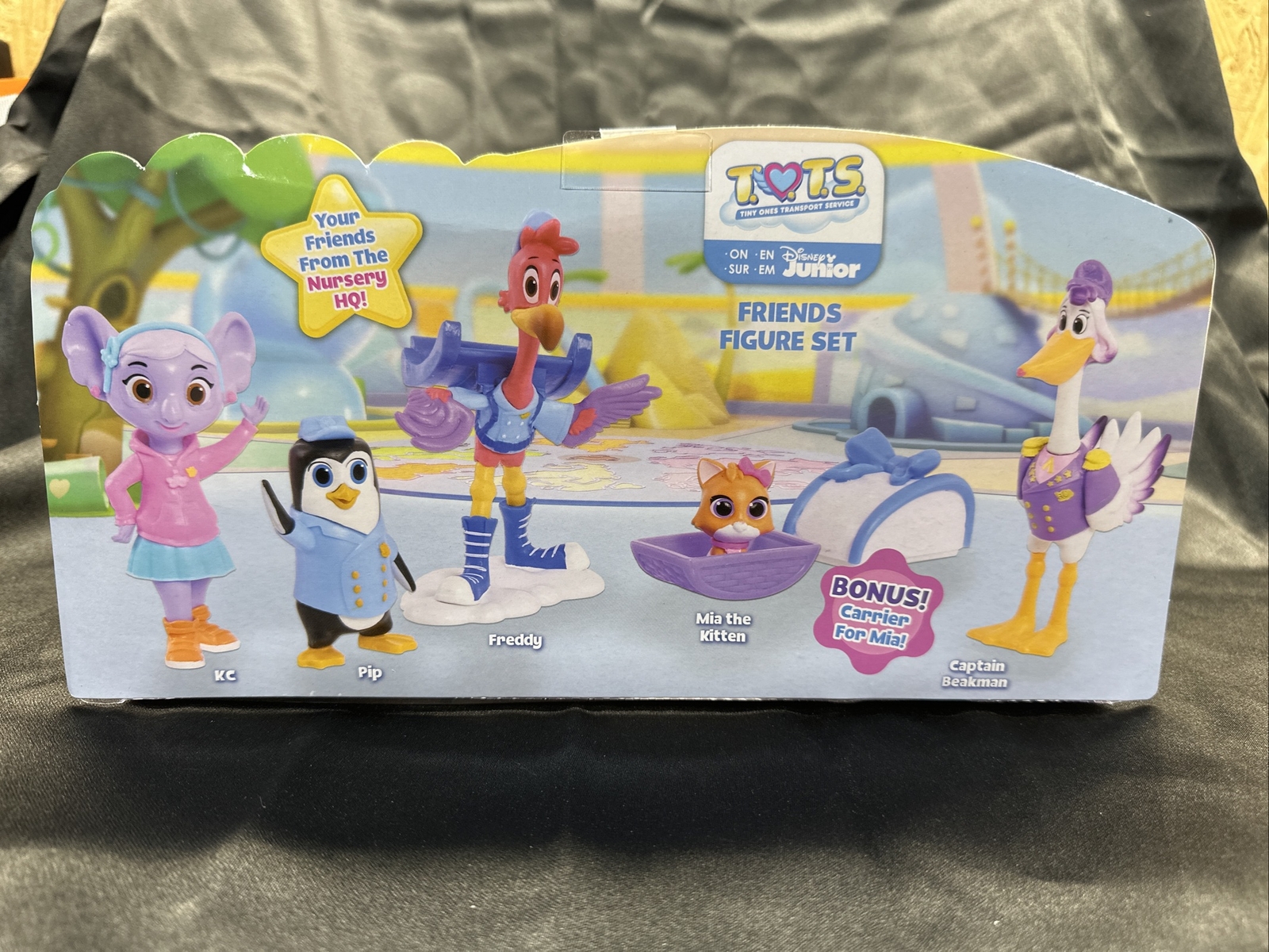 Disney Junior T.o.t.s. Tots 5 Friends Figure Set Freddy Pip KC Mia ...