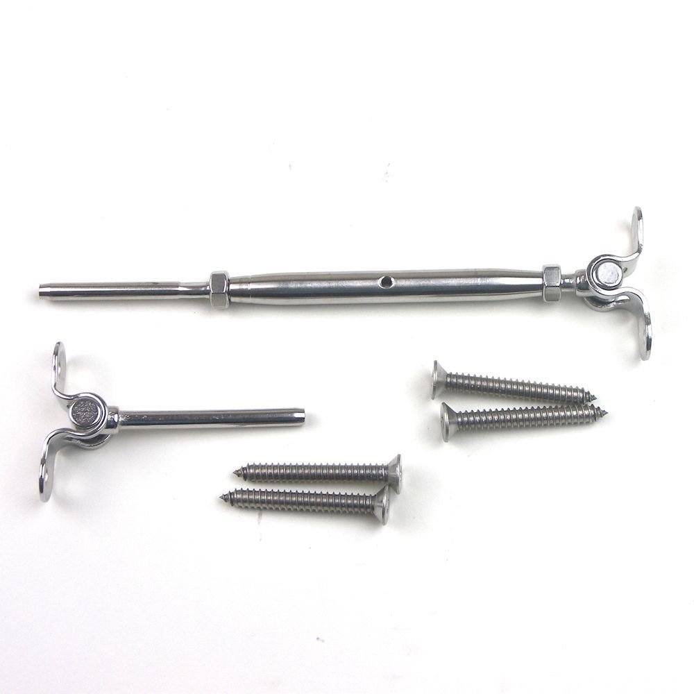 316 Stainless Steel - 3/16" Cable Rail - Deck Toggle Turnbuckle ...