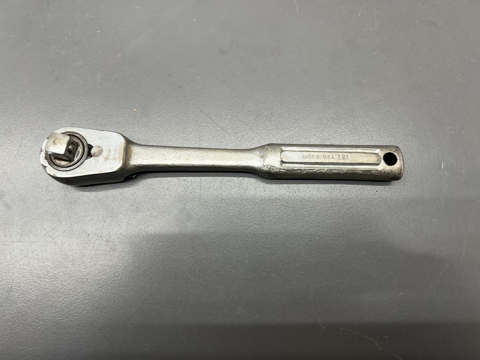 (g) RARE VINTAGE NEW BRITAIN NB43 3/8" DRIVE PEAR HEAD RATCHET WORKS ...