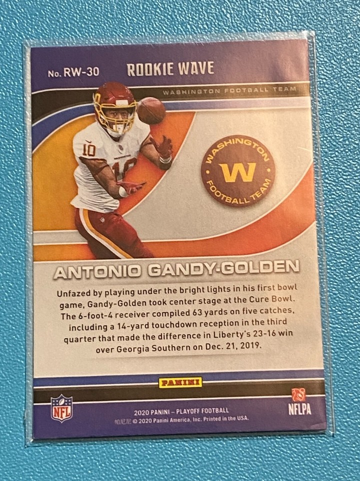 2020 Panini Playoff Football Rookie Wave Insert #RW-30 Anthony GANDY ...