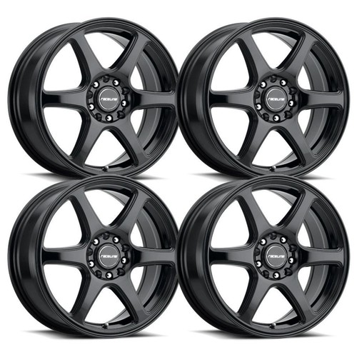(Set-4) Raceline Matrix Gloss Black 16X7 5X110/5X115 +40mm wheels rims ...