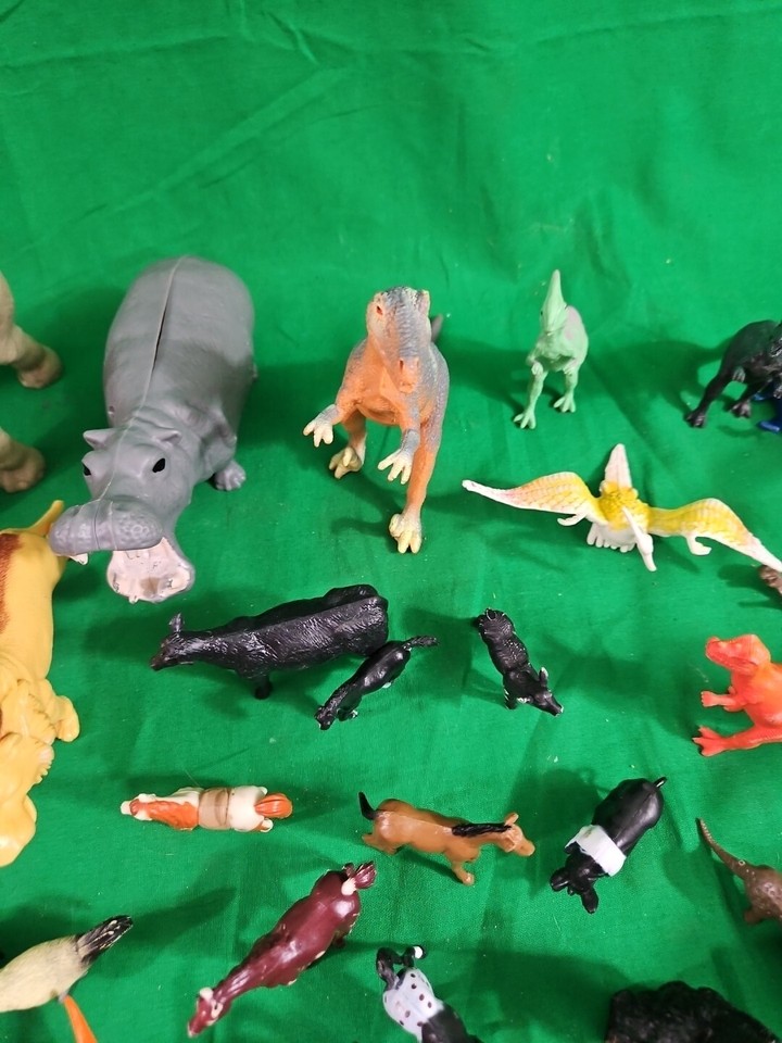 Big Lot Of Animals Big And Small Farm Animals Zoo Animals Dinosaurs ...