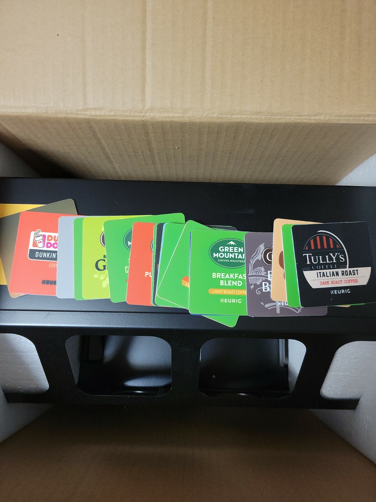 Keurig Premium 8-Sleeve K-Cup Pod Merchandiser Storage Rack + Coffee ...