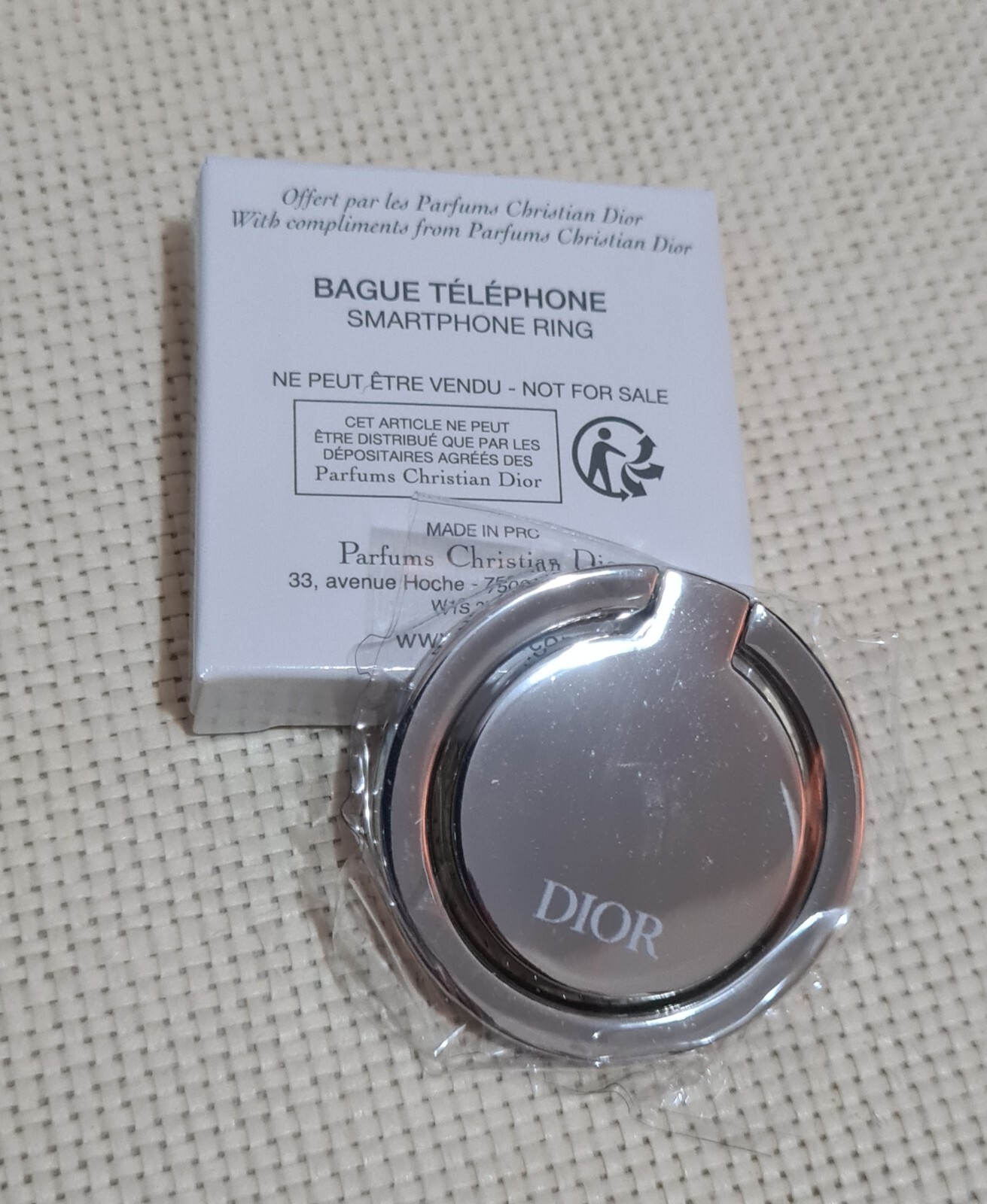 CHRISTIAN DIOR Smartphone ring / holder VIP gift new | eBay