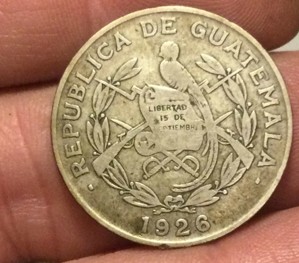 Guatemala 1926 1/4 Quetzal Silver Coin – Antique Coins World