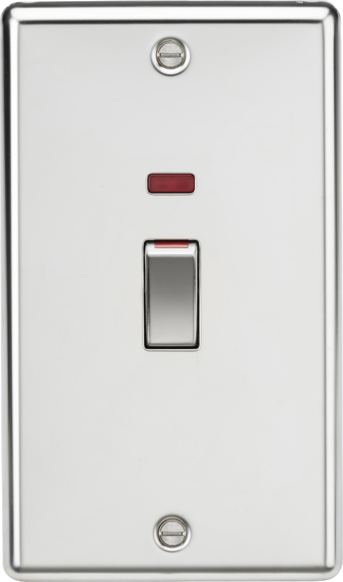 45A Electric Double Pole DP Cooker Shower Switch LED Neon Indicator ...