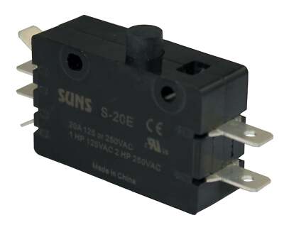 SUNS S-20E Pin Plunger Snap Action 25A Micro Switch ADPFF3P04AC | eBay