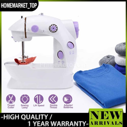 Portable Mini Desktop Electric Sewing Machine Hand Held Household ...