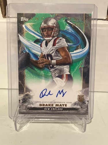 DRAKE MAYE 2024 TOPPS INCEPTION ROOKIE AUTOGRAPH GREEN RC AUTO /150 NE ...