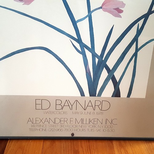 ED BAYNARD WATERCOLORS Framed Exhibition Poster Alexander F. Milliken ...