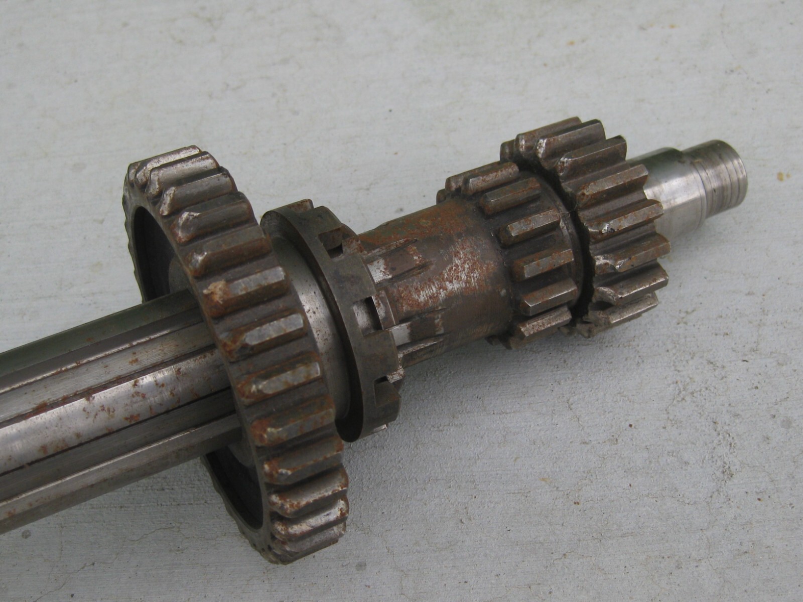 1934-40 PRE WAR BUGATTI T57 TYPE 57 GEARBOX LAYSHAFT & GEAR OEM ANTIQUE ...