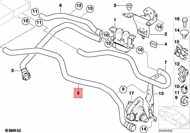 Genuine BMW E53 SUV Expansion Tank Hose OEM 64218380127 | eBay