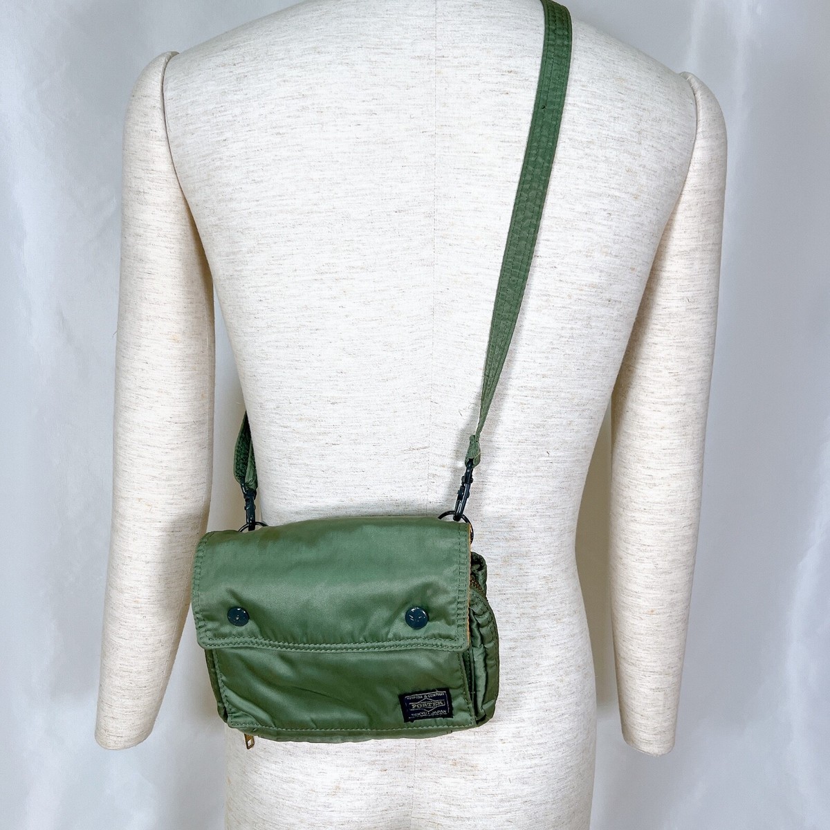 Yoshida Porter Tanker Waist Bag mini Shoulder bag Sage Green Yoshida Porter Tanker Waist Bag mini Shoulder bag Sage Green