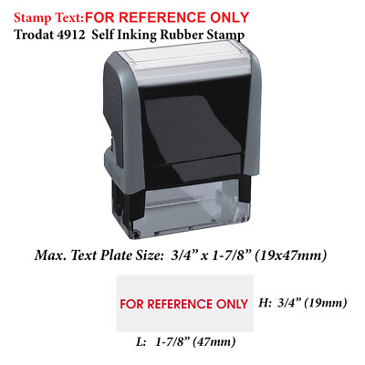 For Reference Only - Trodat 4912 Self Inking Rubber Stamp | eBay