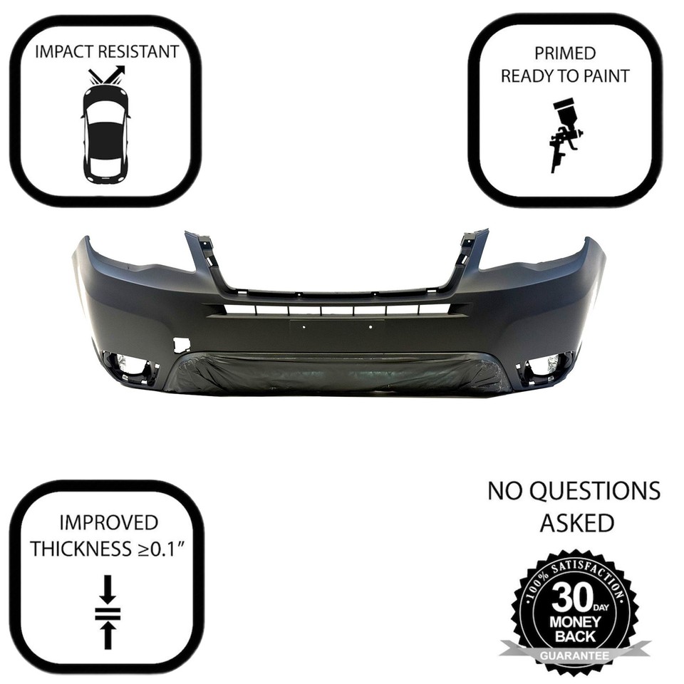 Front Bumper Cover for 2014-2016 Subaru Forester w/Fog Light Holes ...