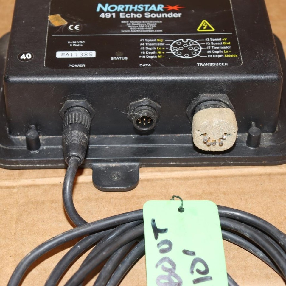 One Northstar 491 Echo Sounder BNT Electronics with Cable Shown | eBay