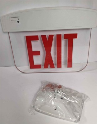 Exit Signs - Red Letters